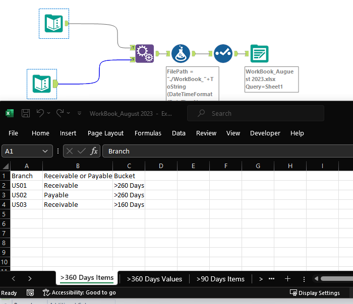 How to split a excel workbook into 4 sheets - Alteryx Community