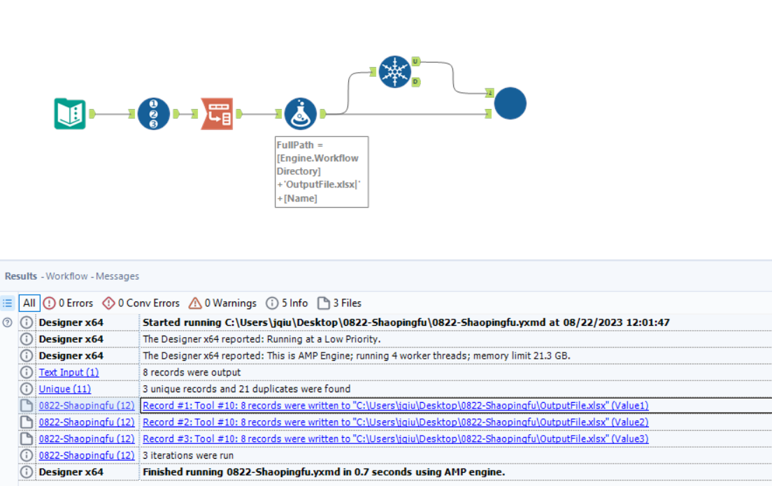 Can I output data, into excel different tab with v... - Alteryx Community
