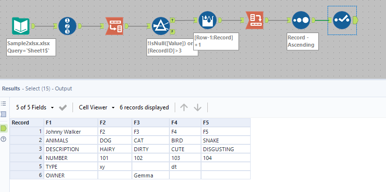 Solved: Removing Blank Cell - Alteryx Community