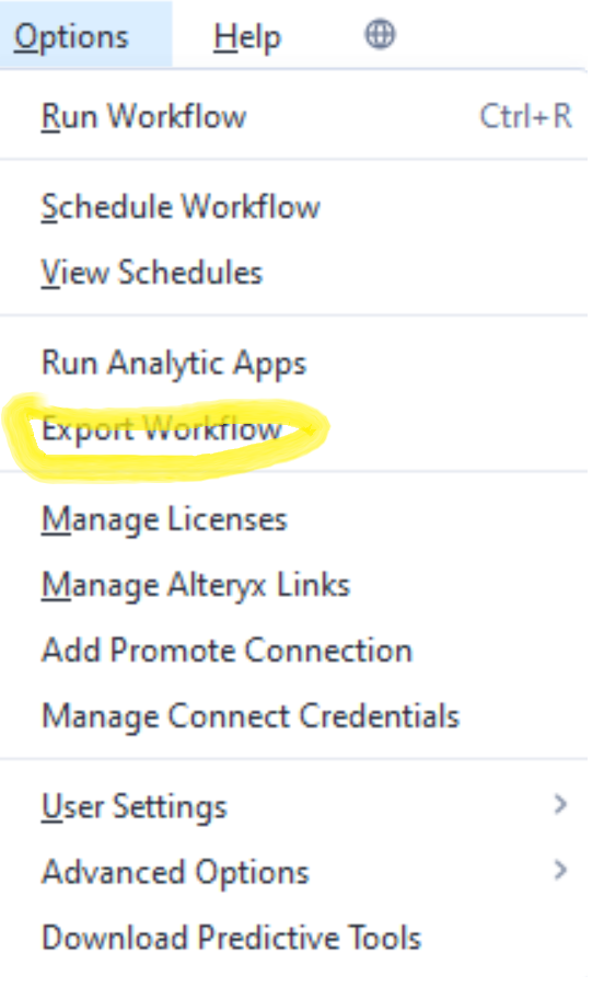 Programmatically export workflow xml view from Alt... - Alteryx Community