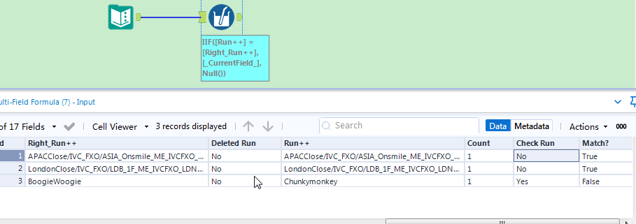 Remove cell values based on results/outcome - Alteryx Community