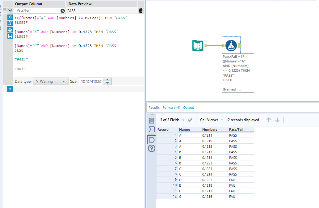 OR formula under IF statement not reading all valu... - Alteryx Community