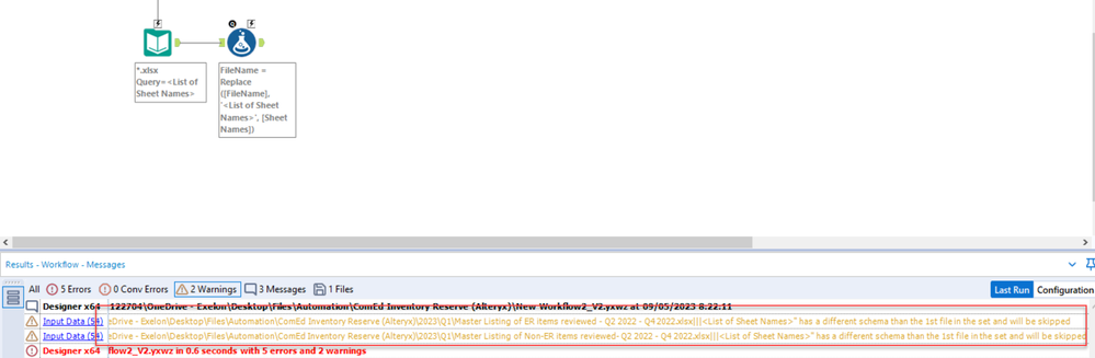 Dynamic Input With Wildcard Sheet Names Alteryx Community 