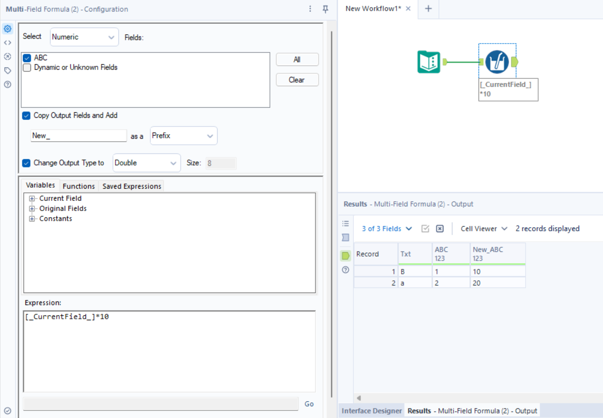 Solved: How to write formula with Field name has line brea... - Alteryx Community