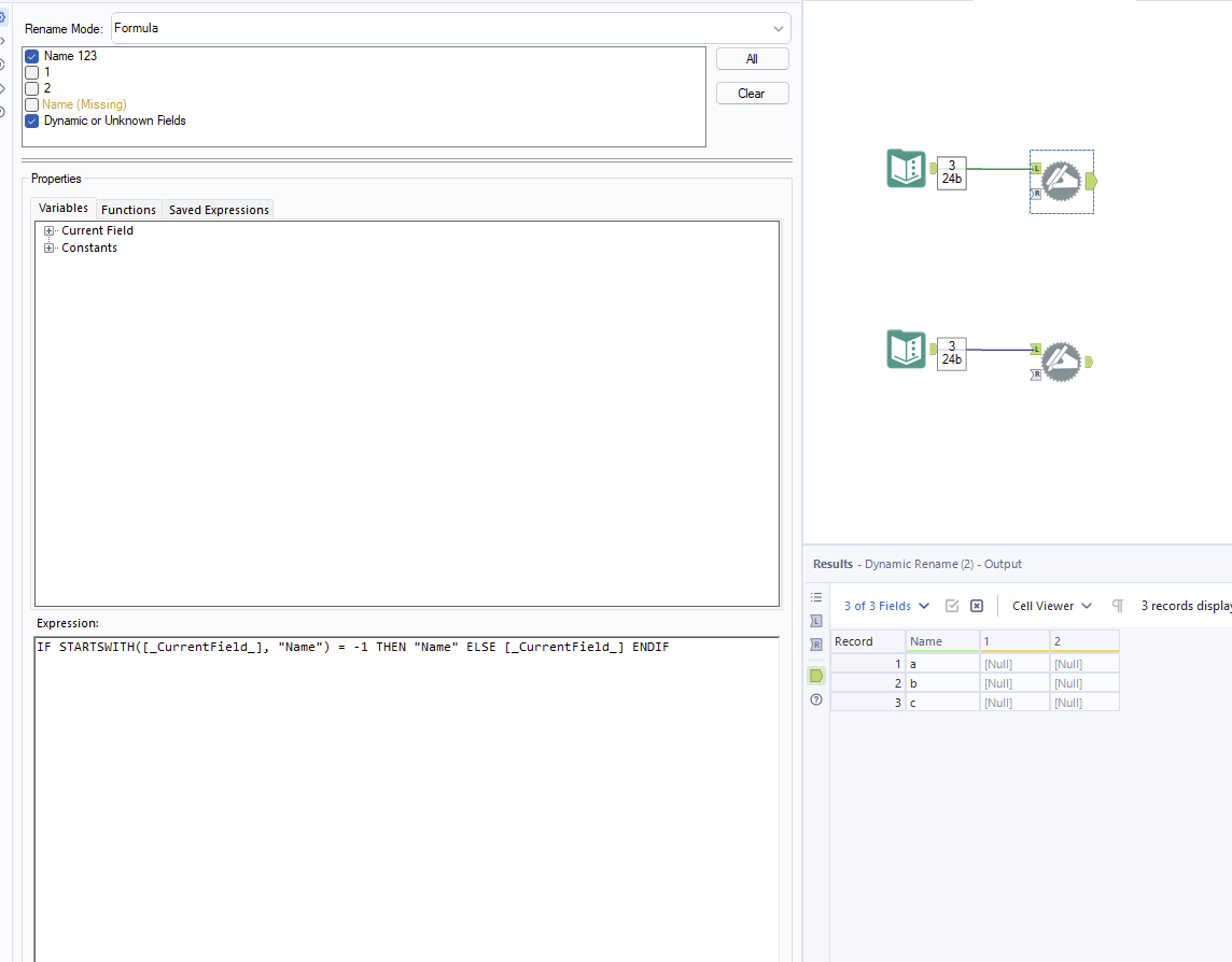 Solved: Reading in file weekly, header name slightly chang... - Alteryx Community