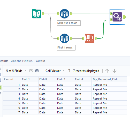 Solved: Take a value as a constant and repeat it in a new ... - Alteryx Community