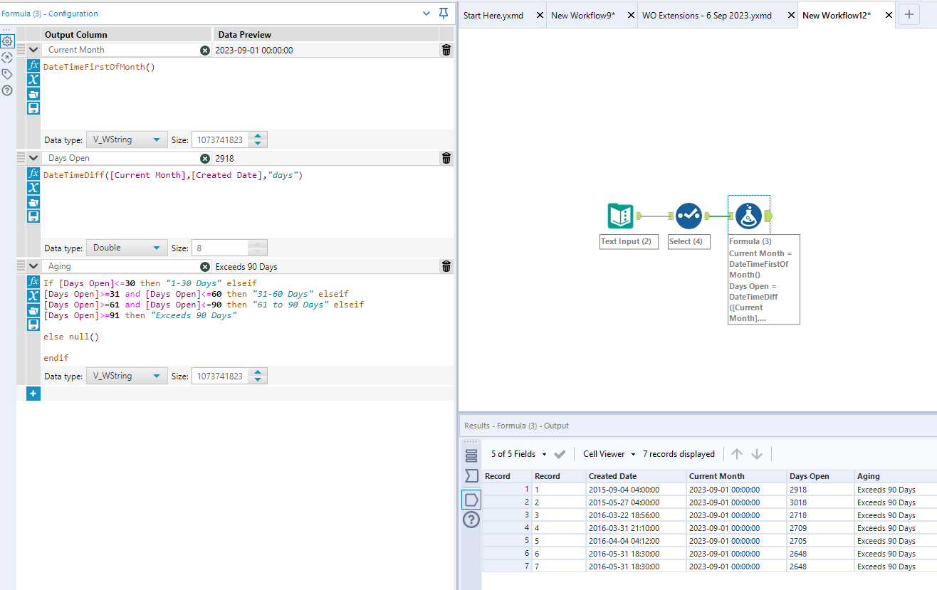 Solved: Days Open and Aging from Excel to Alteryx Help - Alteryx Community