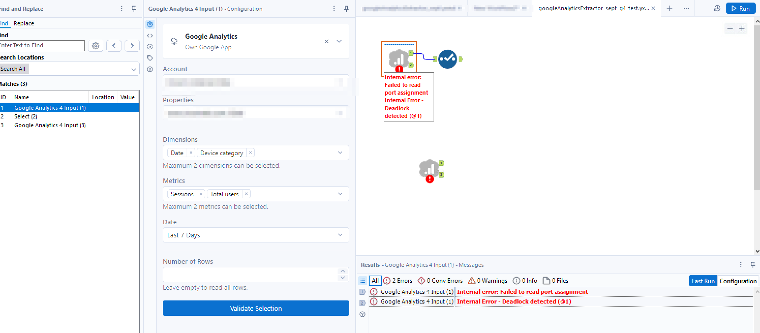 Google sheet input connect issue - Alteryx Community