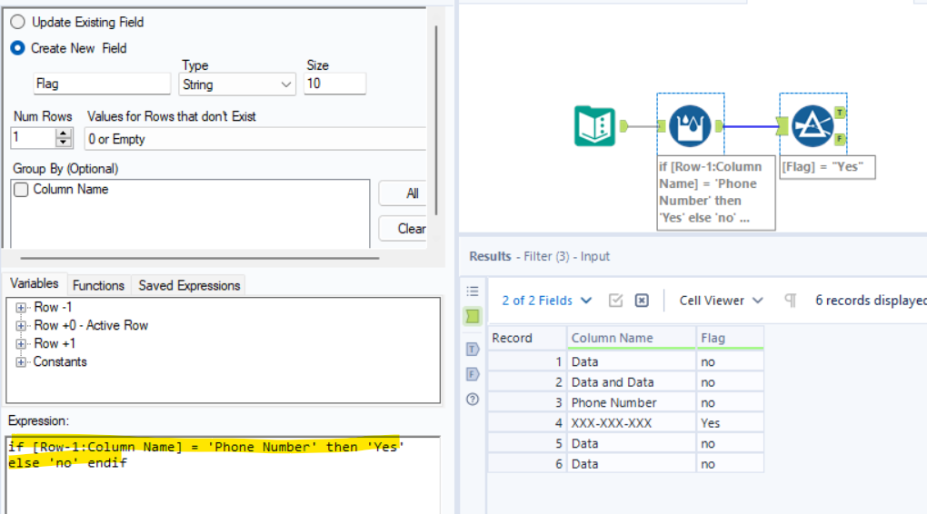 Select Row after a Row with a Specific Word - Alteryx Community