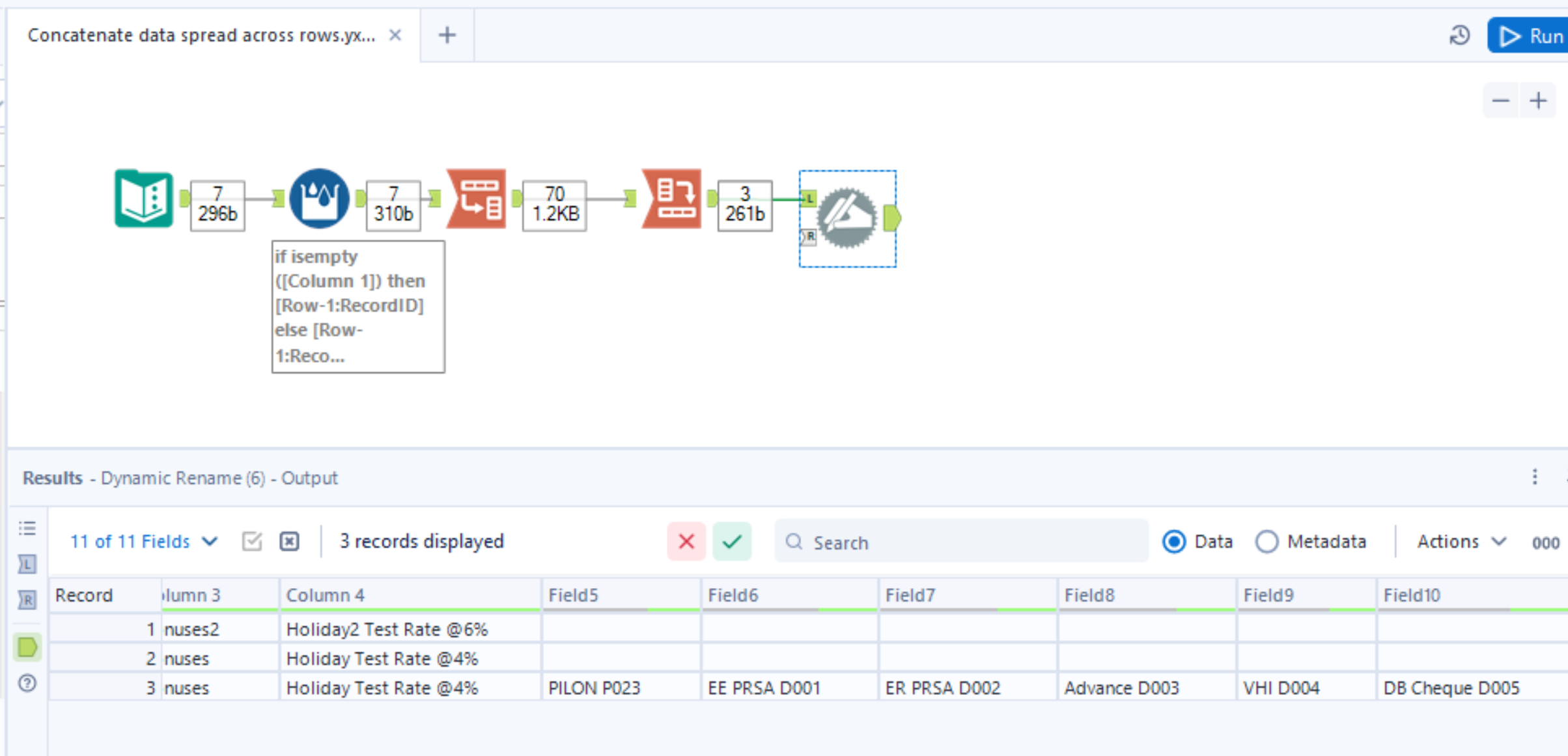 Solved Concatenating Rows Of Data Alteryx Community