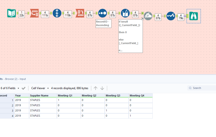 Solved: Using Arrange to organize data - Alteryx Community