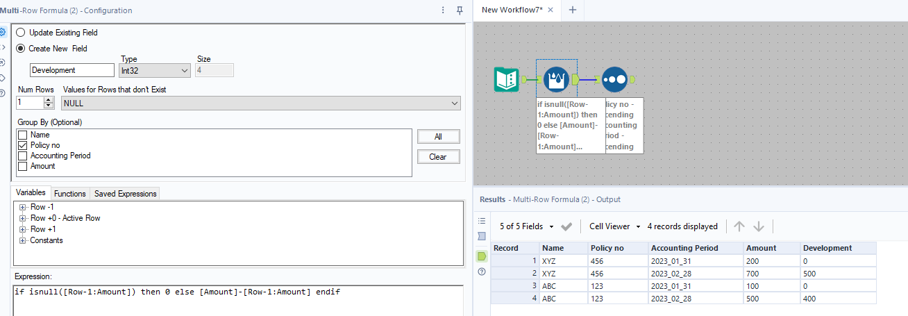 Solved: Transpose 2 columns into 1 row - Alteryx Community