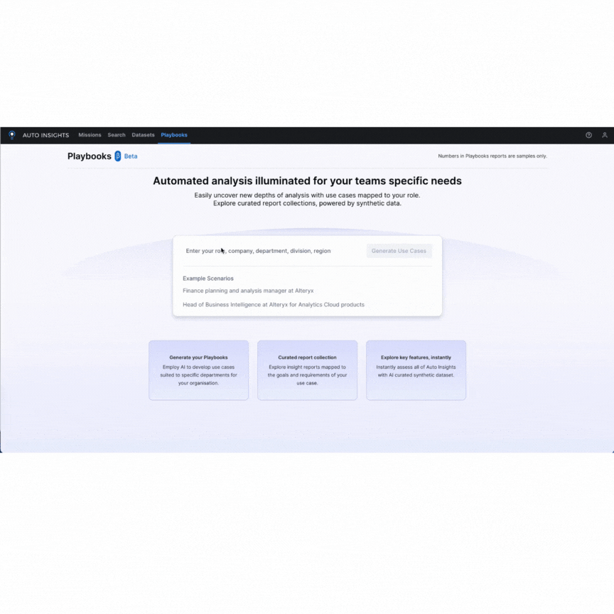 Introducing Alteryx Auto Insights Playbooks Alteryx Community