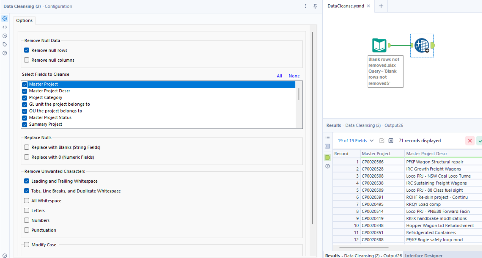 Removing All The Null Rows Alteryx Community 