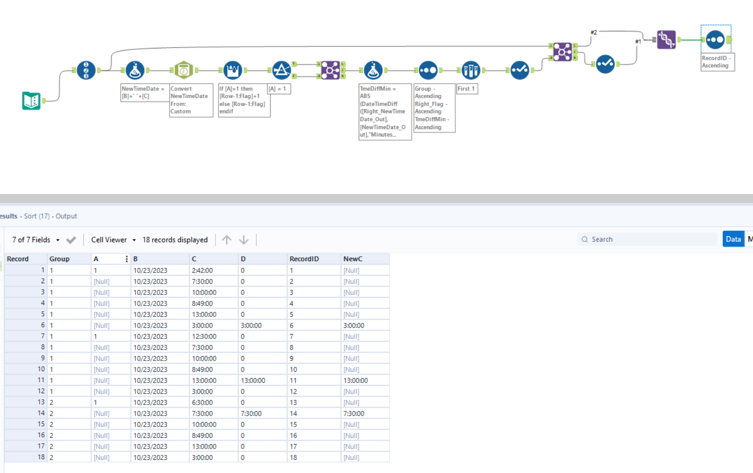Solved: Indentify the closest time - Alteryx Community