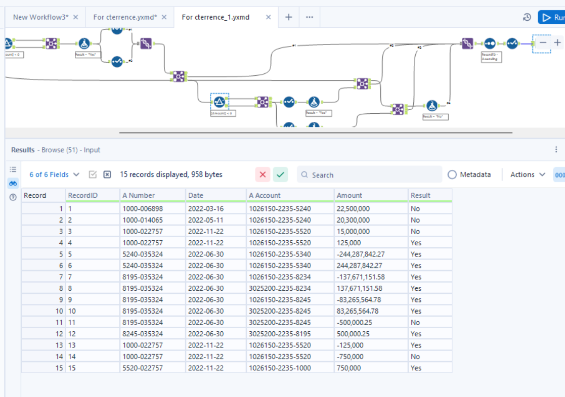 Formula or logic needed to match various criteria - Alteryx Community