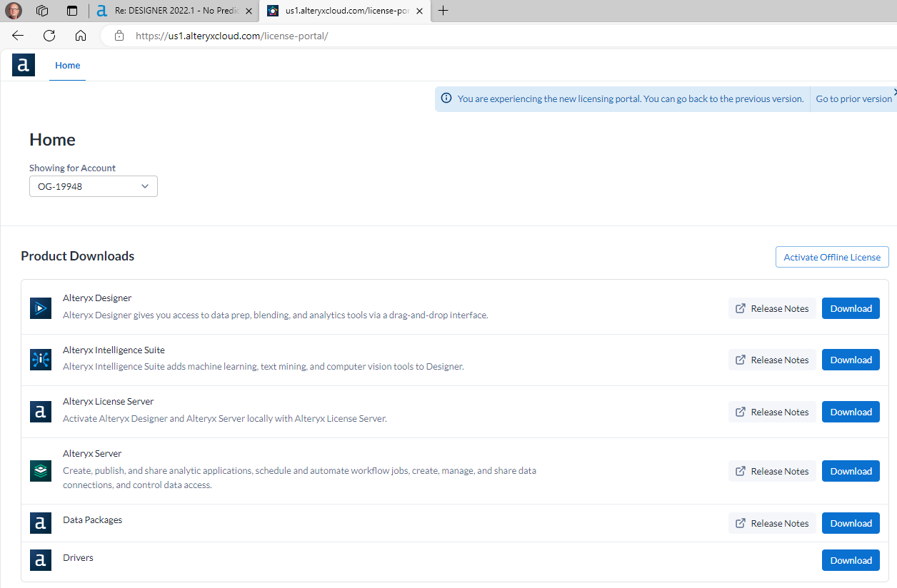 Solved: DESIGNER 2022.1 - No Predictive Analytics Tools in... - Alteryx Community