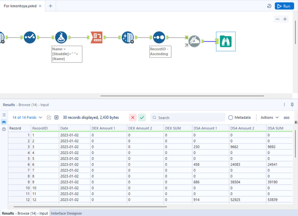 Row to column with multiple data - Alteryx Community