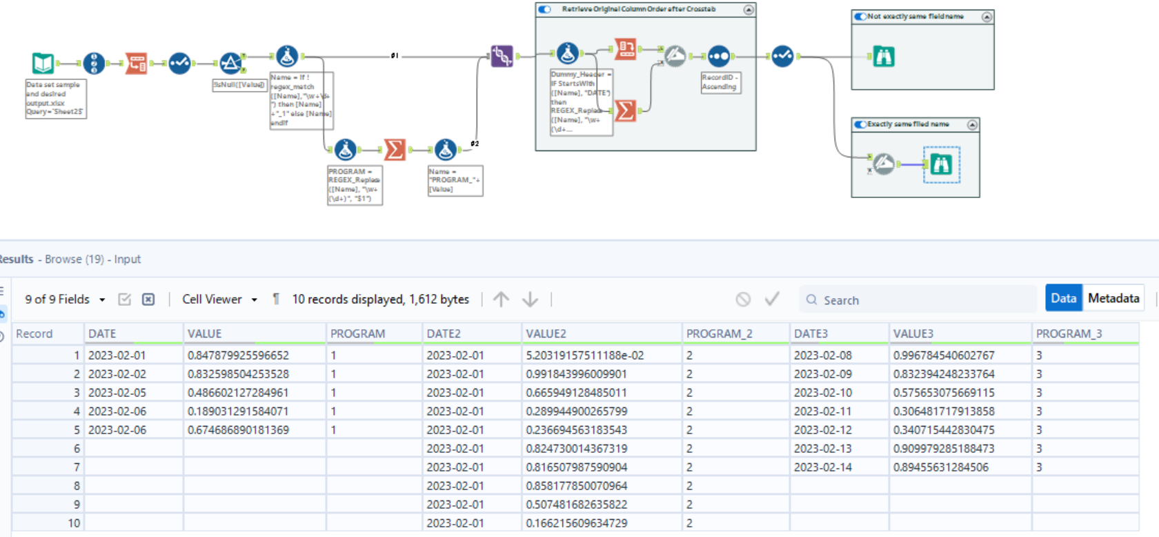 Solved Add A Column Each Time A Specific Field Name Is Fo Alteryx Community