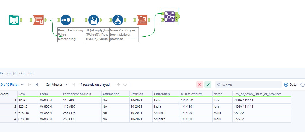 Solved Merging Multiple Columns Together Alteryx Community 
