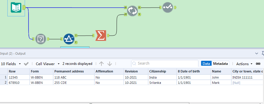 Solved Merging Multiple Columns Together Alteryx Community 
