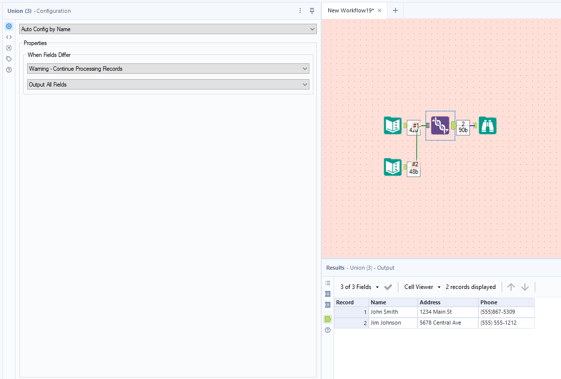 Joining two files where the columns are out of ord... - Alteryx Community