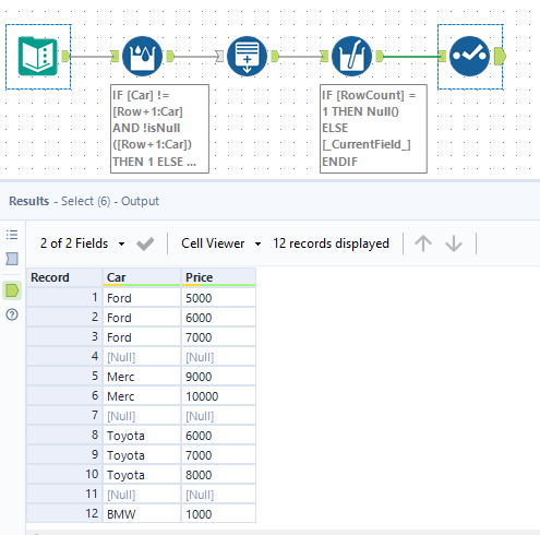 Solved: Insert Row after Change - Alteryx Community
