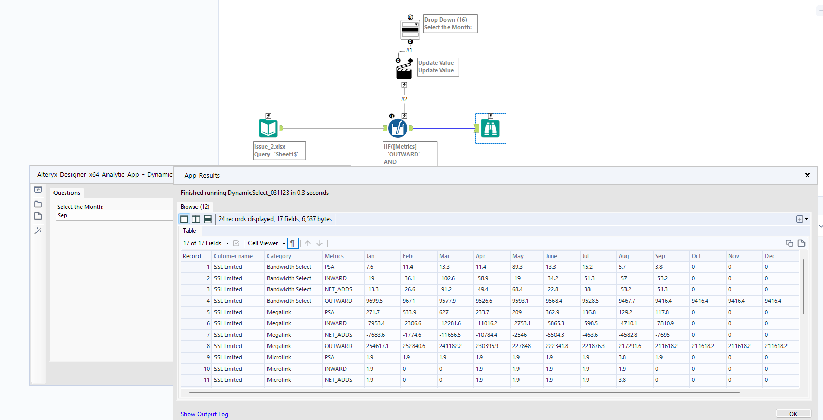 Dynamic Select month columns based on current mont... - Alteryx Community