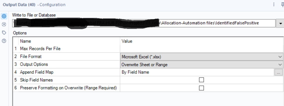 Solved: Error while saving in a network path - Alteryx Community