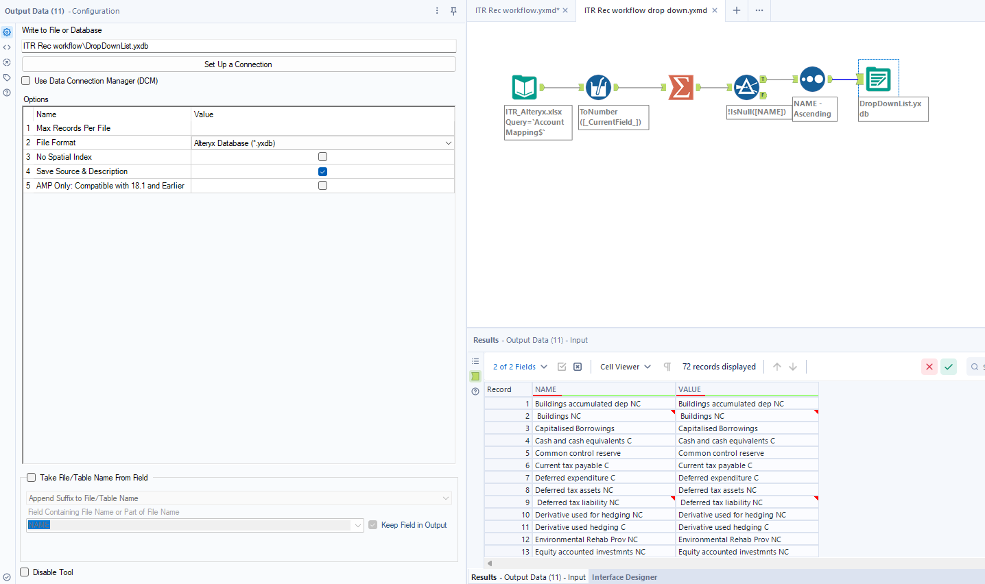 Solved: Select from drop down - Alteryx Community