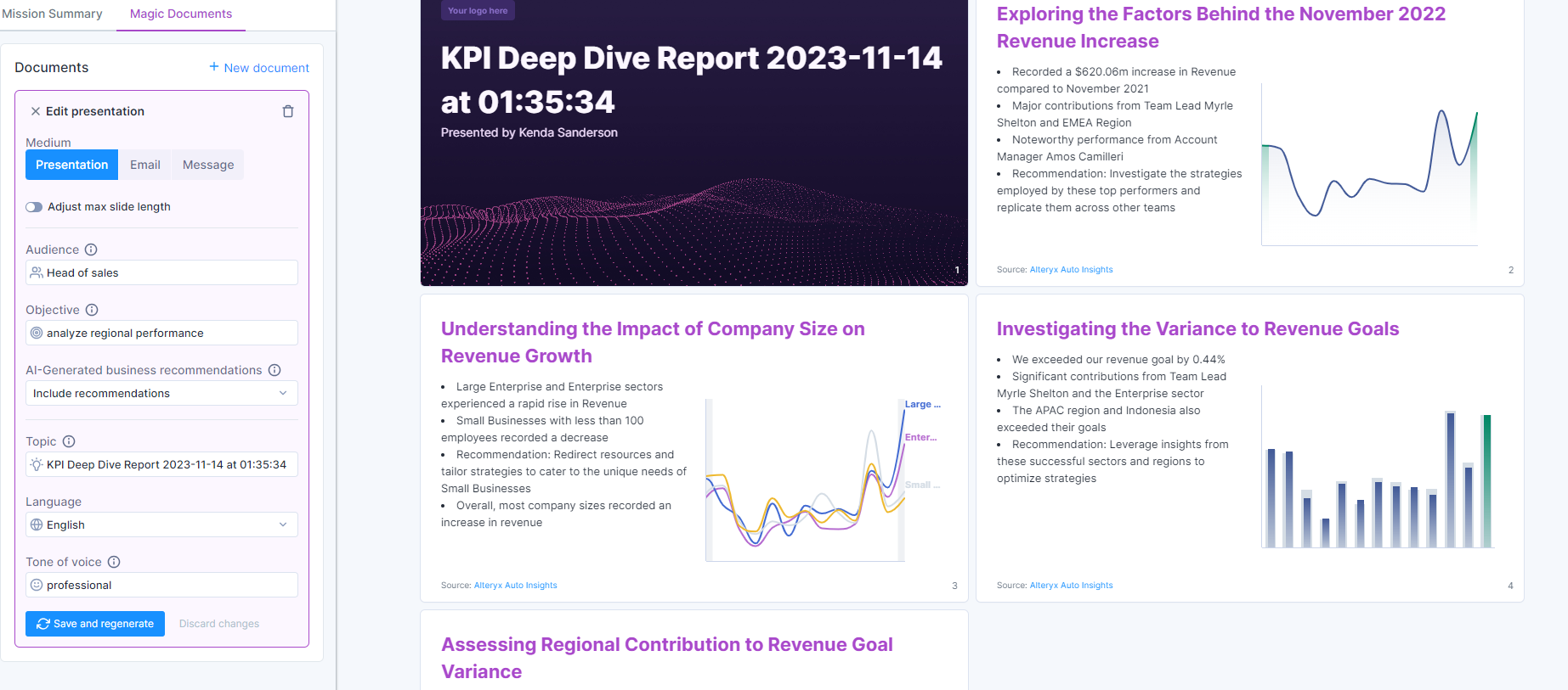 Challenge #399: Auto Insights Special Edition – Sa... - Alteryx Community