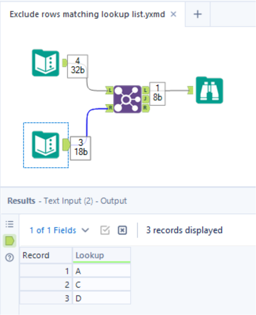 Solved: Filtering a table to remove rows contained in an e... - Alteryx Community