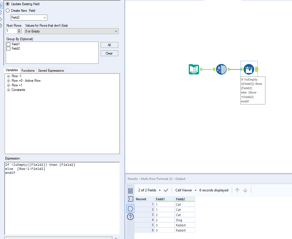 Solved Need To Autofill Values Based On Another Column Alteryx Community