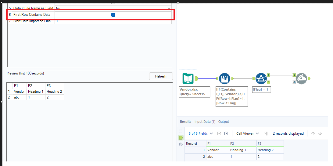 Solved: search for a specific name and set the row as the ... - Alteryx Community