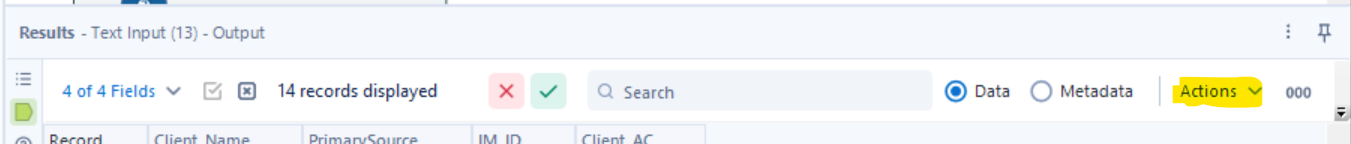 Result workflow message - Alteryx Community