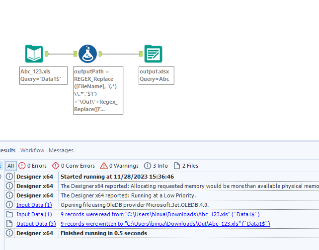 Solved How To Use Same Input Filename To A Output Filenam Alteryx Community