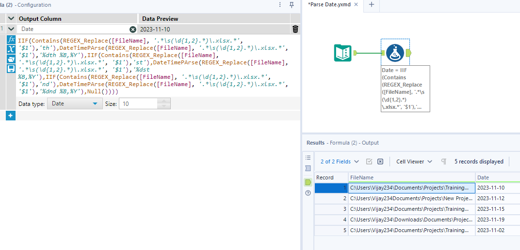 Parse Date From File Path Alteryx Community 