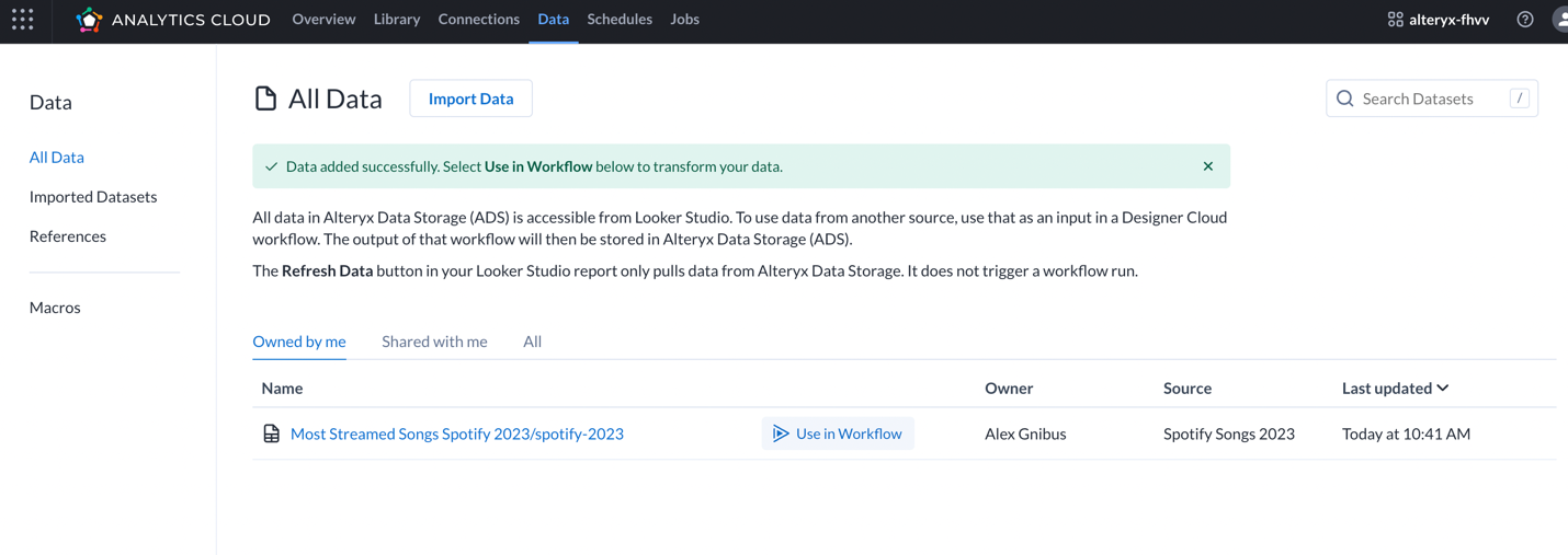 Prep Google Sheets Data with Designer Cloud + Look... - Alteryx Community