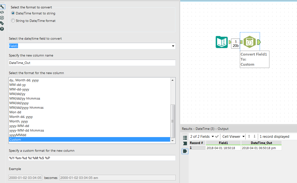 Solved: Date time format military time to class room time - Alteryx Community