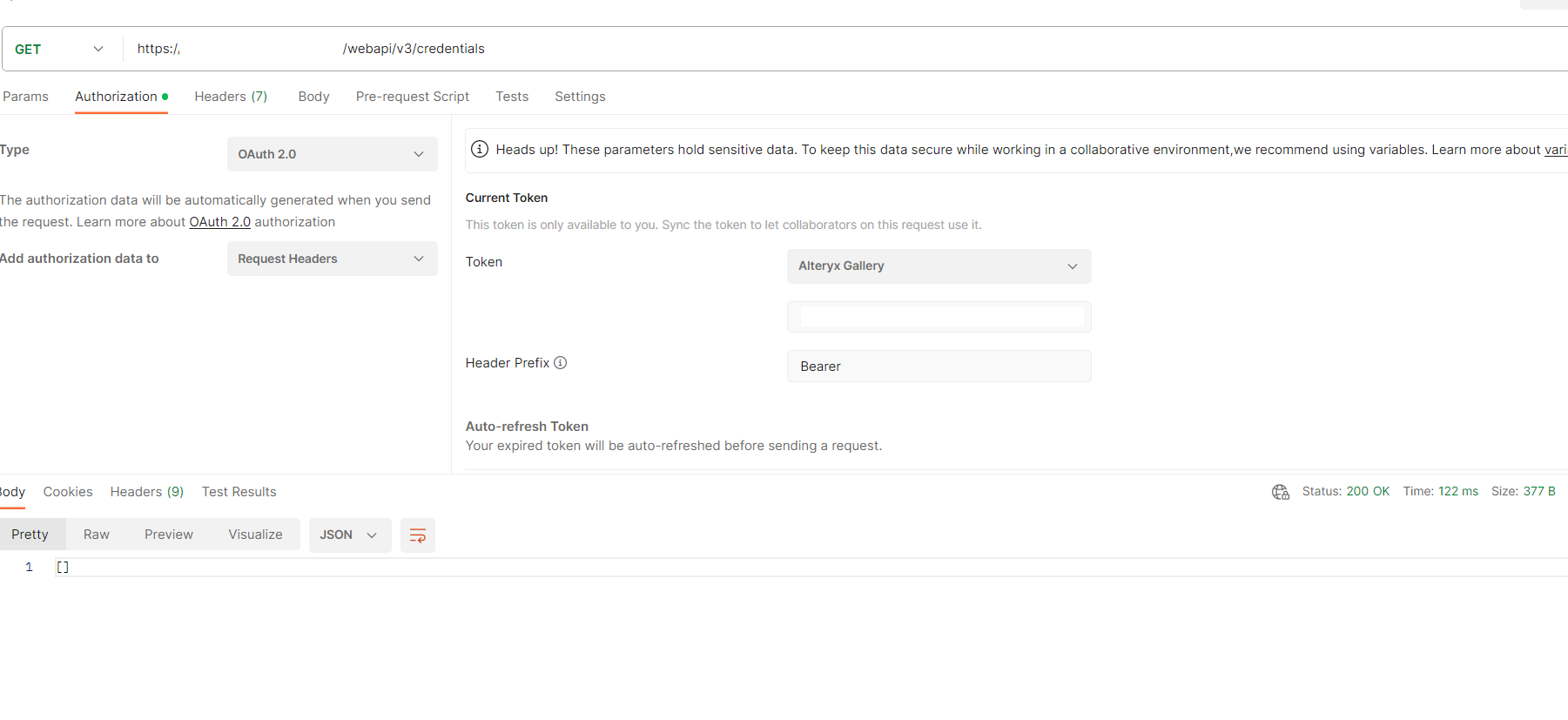 Solved: Try to use the REST API to retrieve DCM credential... - Alteryx Community