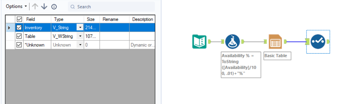Solved: Change column from Basic Table Tool from decimal t... - Alteryx Community