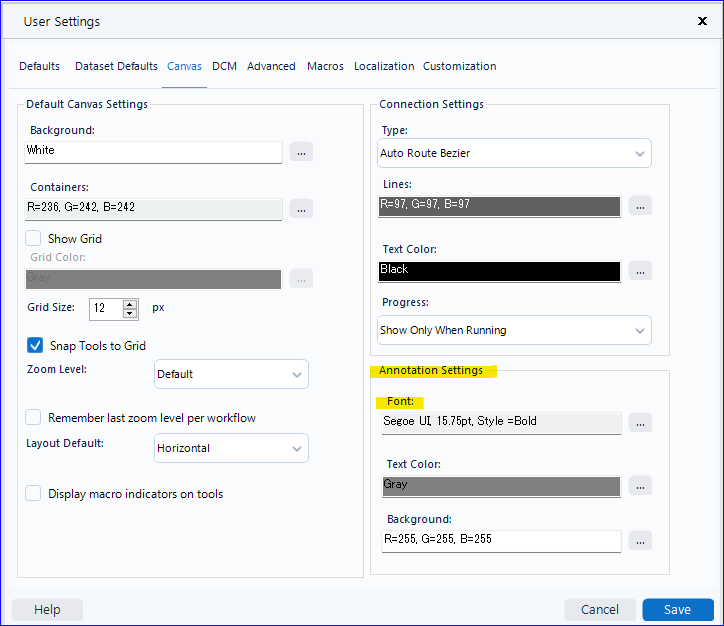 Settings: Changing Text Size - Alteryx Community