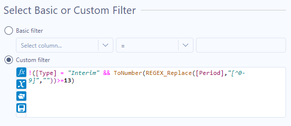 Solved: Filter Criteria by product type - Alteryx Community