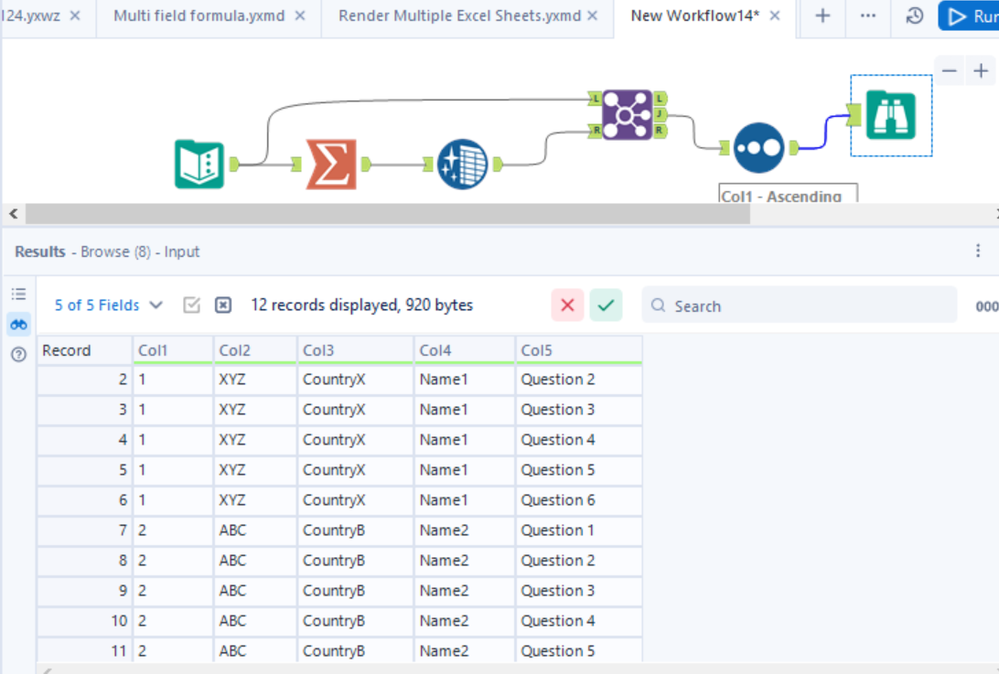 Duplicate Values Based On Record Id Alteryx Community 