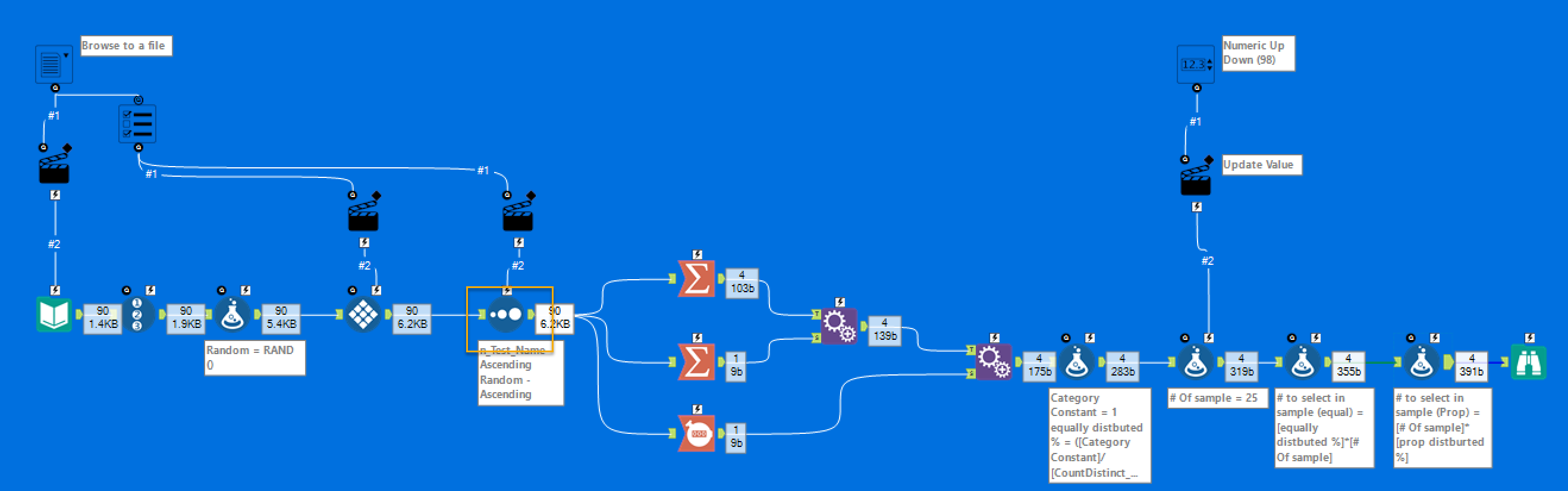 Selecting samples based on selected fields from po... - Alteryx Community