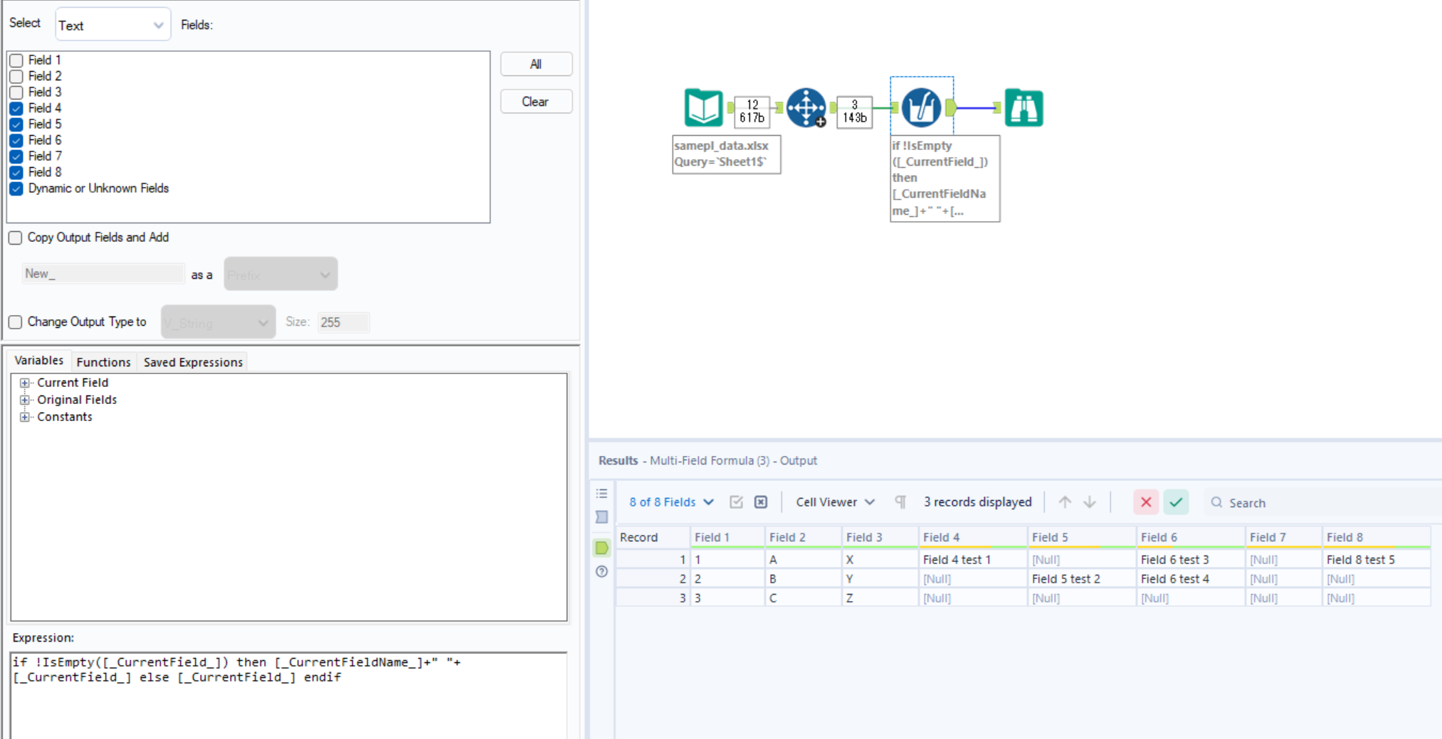 Append the column name to the current value if the... - Alteryx Community