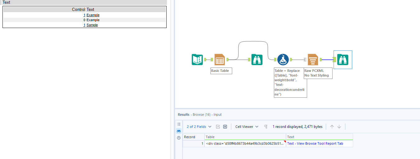 Solved: Underline text using rules - Alteryx Community