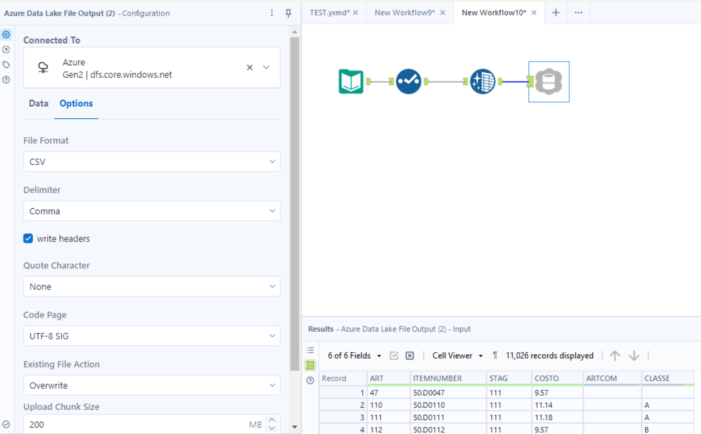 Alteryx Designer 2023.1- Writing csv on Azure Data... - Alteryx Community
