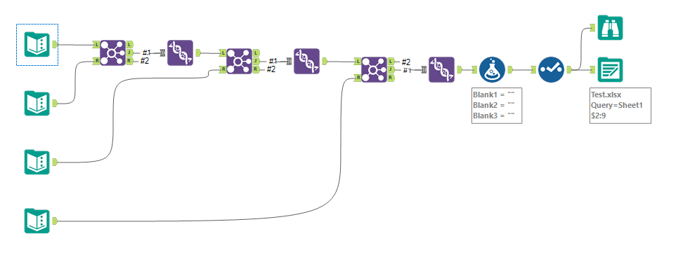 Different data in a Same Sheet using RANGE formula - Alteryx Community