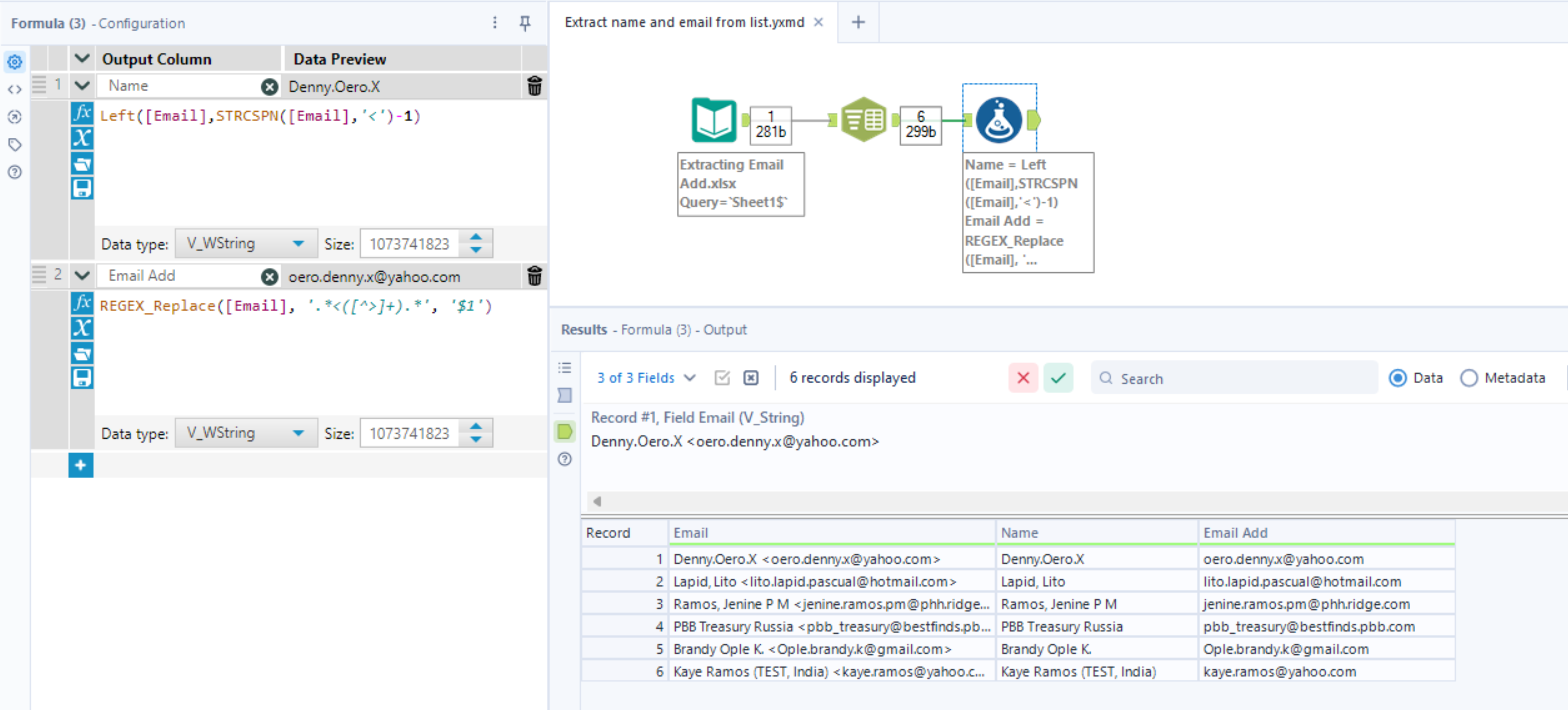 Solved: Extracting Email Address - Alteryx Community